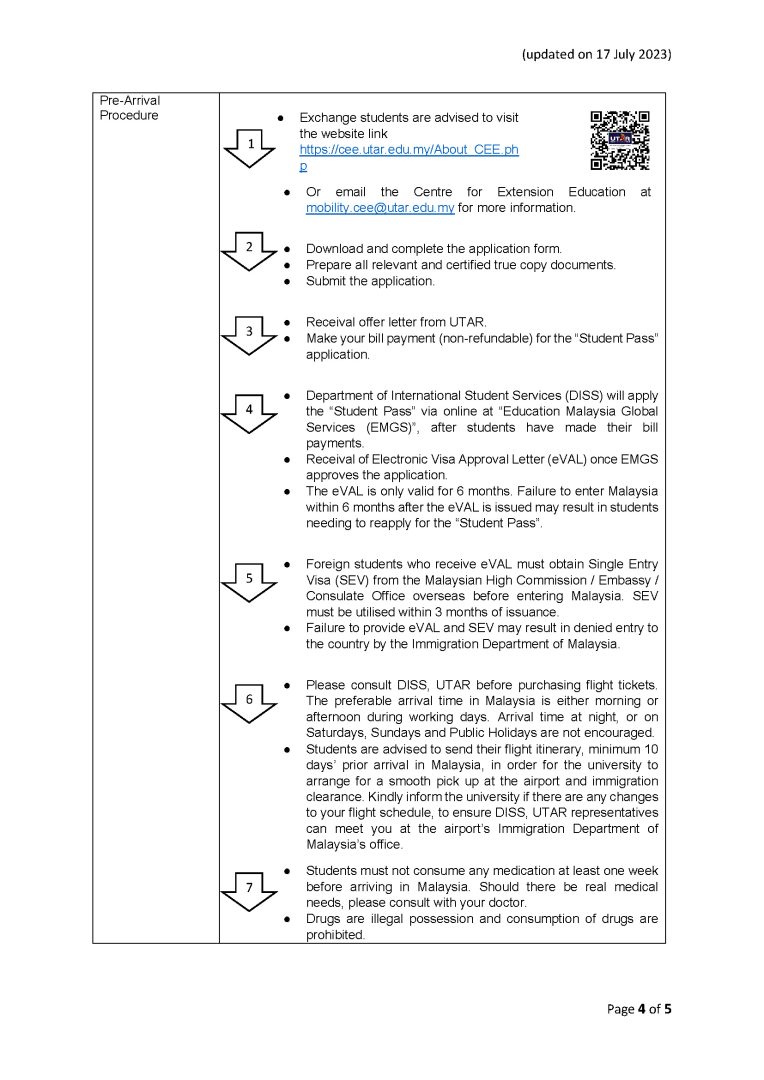 UTAR Student Exchange Programme in June 2024 trimester - Center for ...